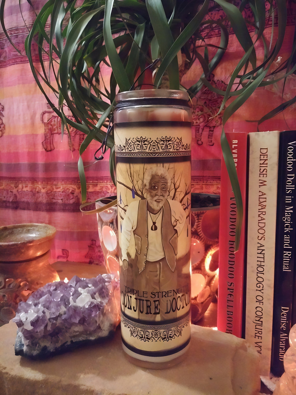 Conjure Doctor Triple Power Candle – Creole Moon