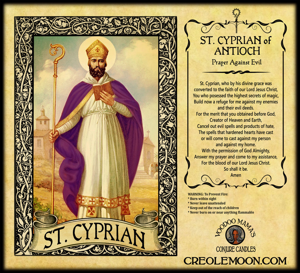 St. Cyprian Candle – Creole Moon